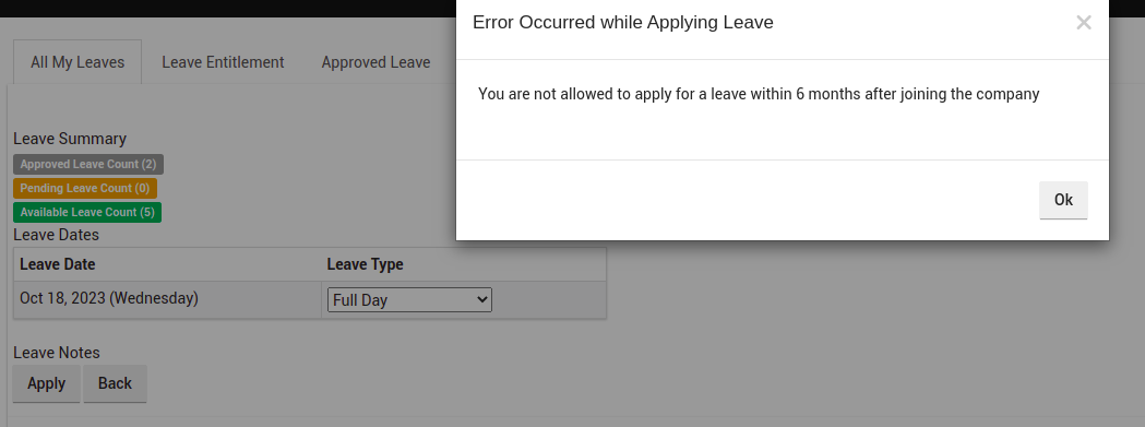 Understanding The Leave Lock Period in IceHrm