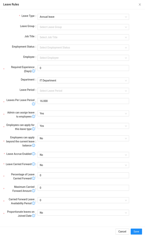 Understanding Leave Rules in IceHrm