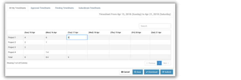 Adding Time To Timesheets - IceHrm