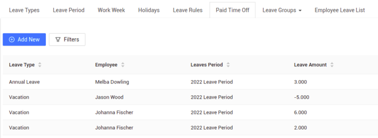 Leave Management - IceHrm