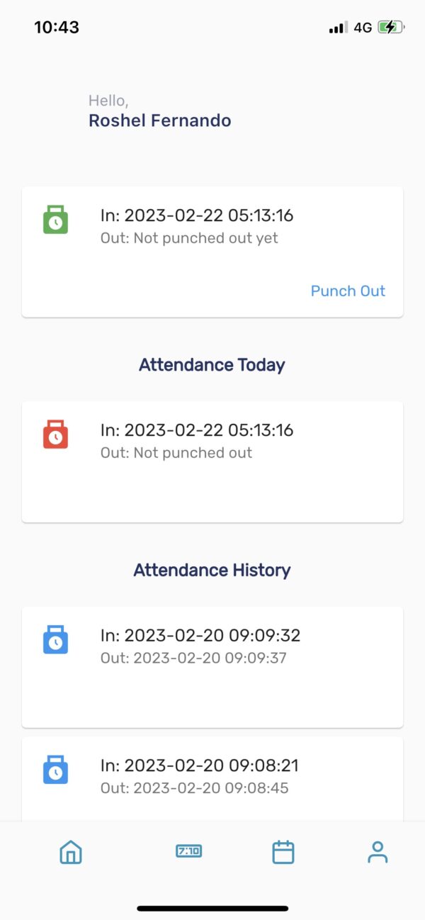 Attendance Tracking - IceHrm