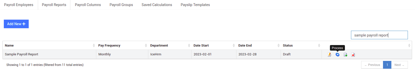 Simple Payroll Example - IceHrm