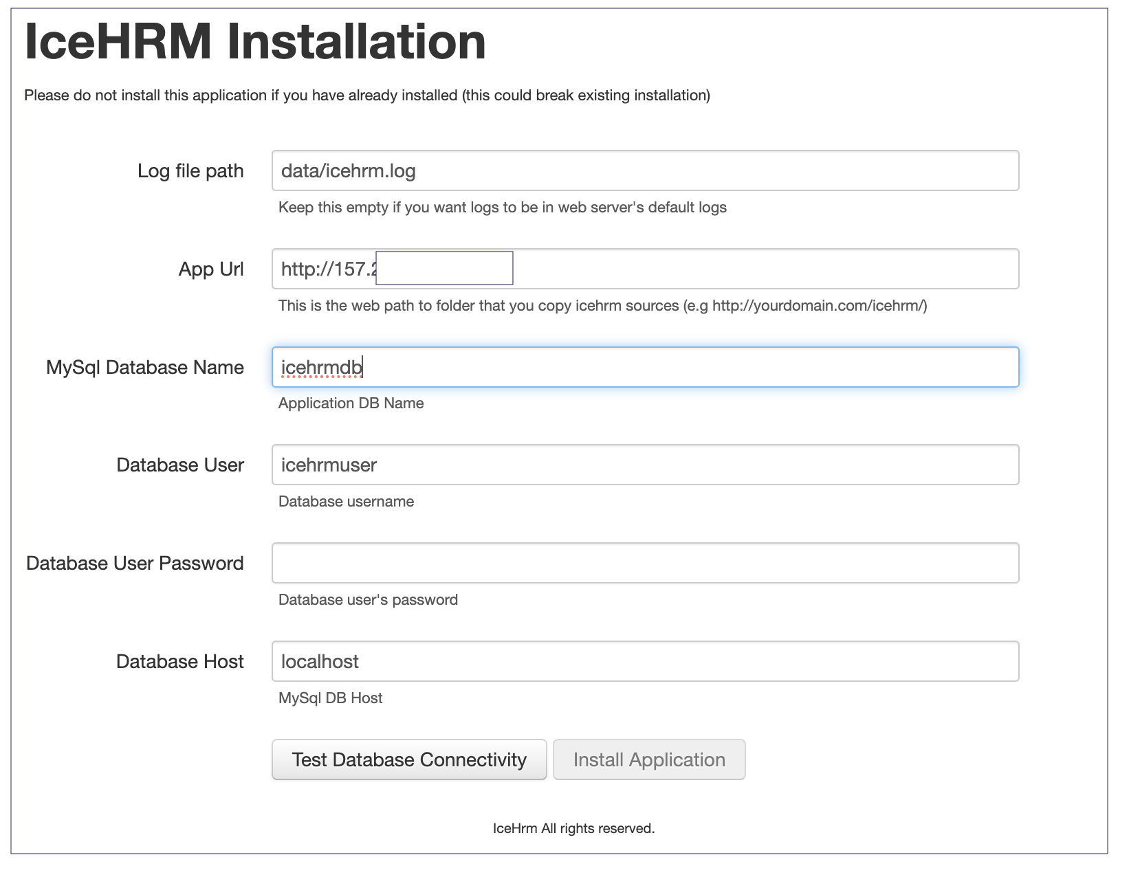 Install IceHrm on Linux - IceHrm