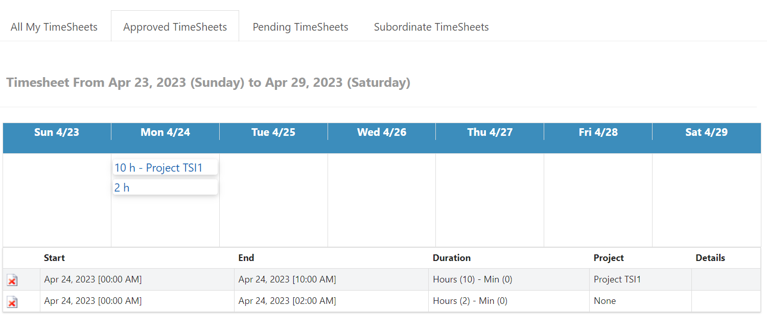 Employee Time Tracking - IceHrm