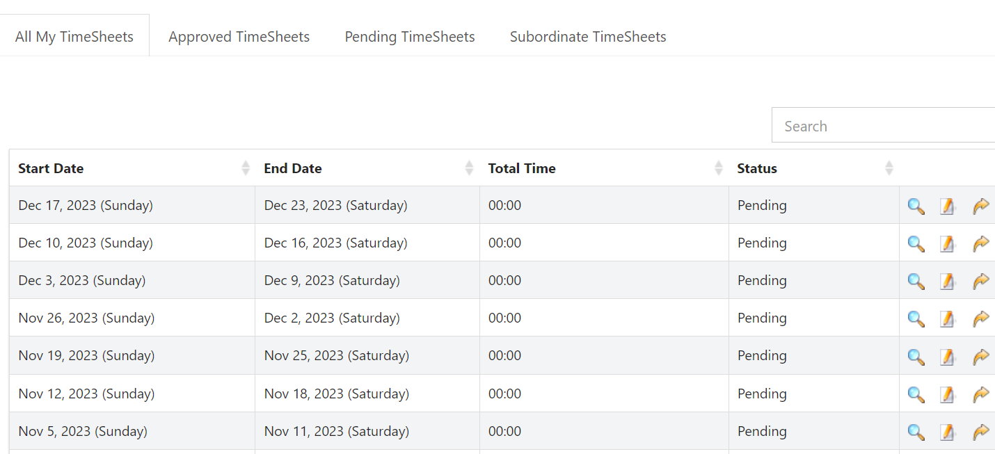 Time Sheet Software - IceHrm