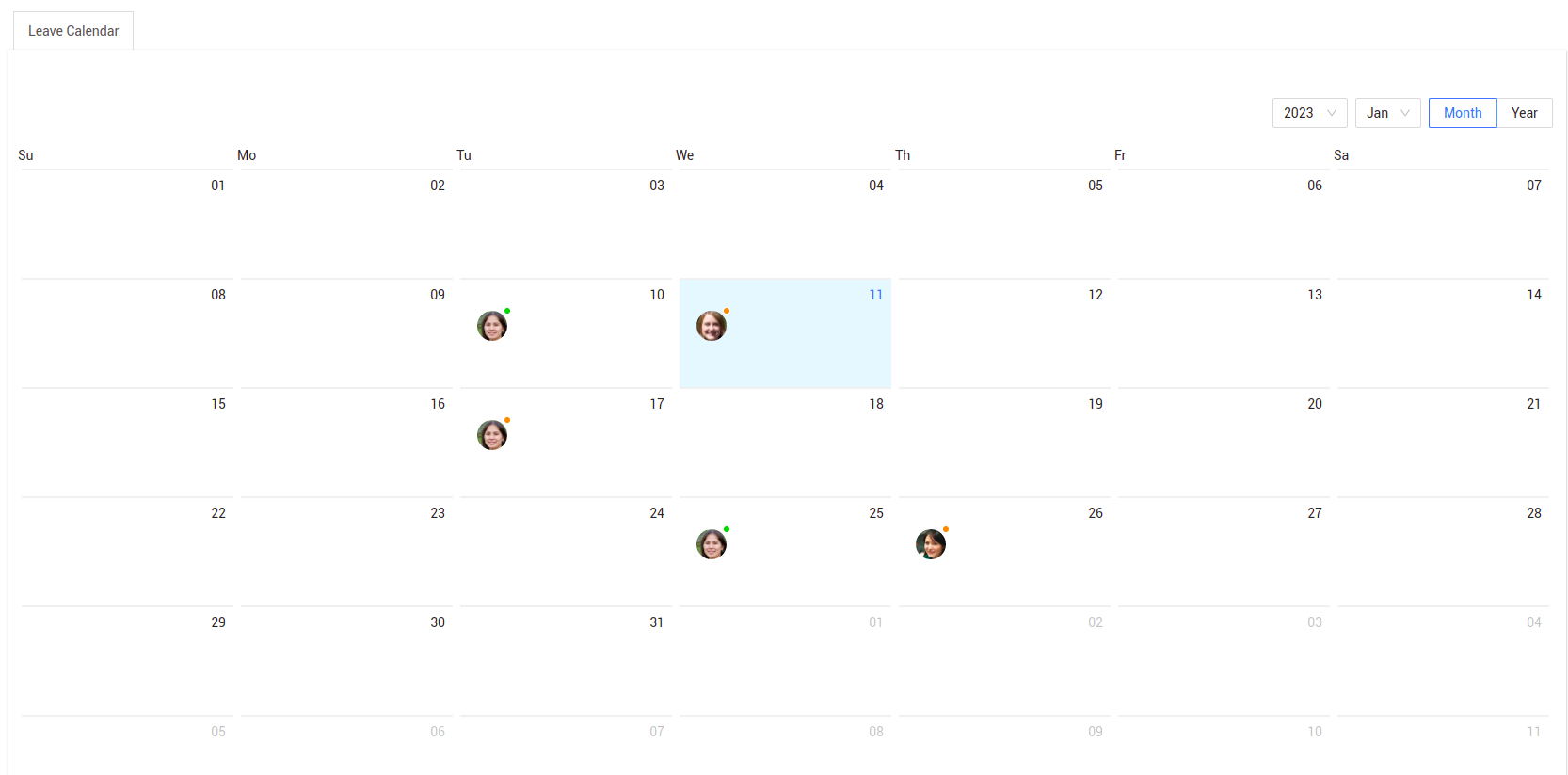 Leave Management - IceHrm