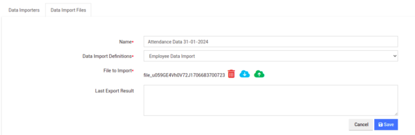 Uploading Attendance Data - IceHrm