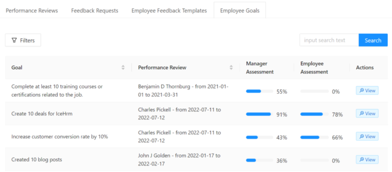 Employee Evaluation Software - IceHrm