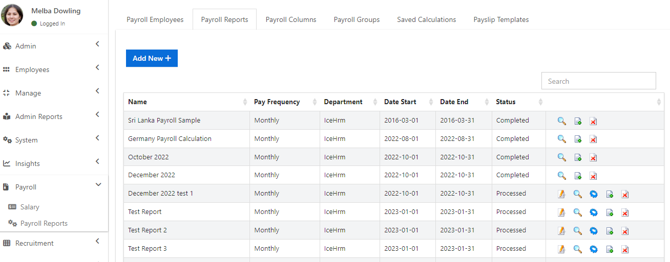 How to create a payroll report using IceHrm? - IceHrm